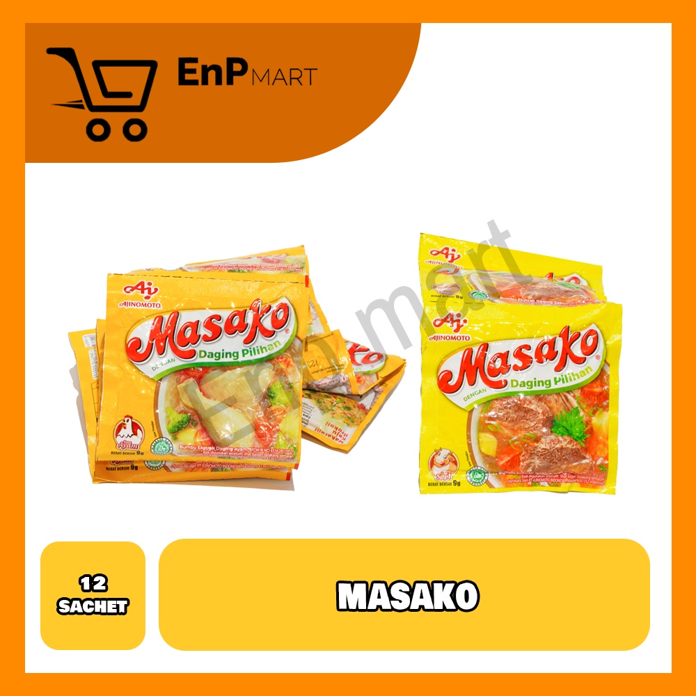 Jual Masako Ayam / Sapi 9 Gram - 1 Renceng isi 12 Sachet | Shopee Indonesia