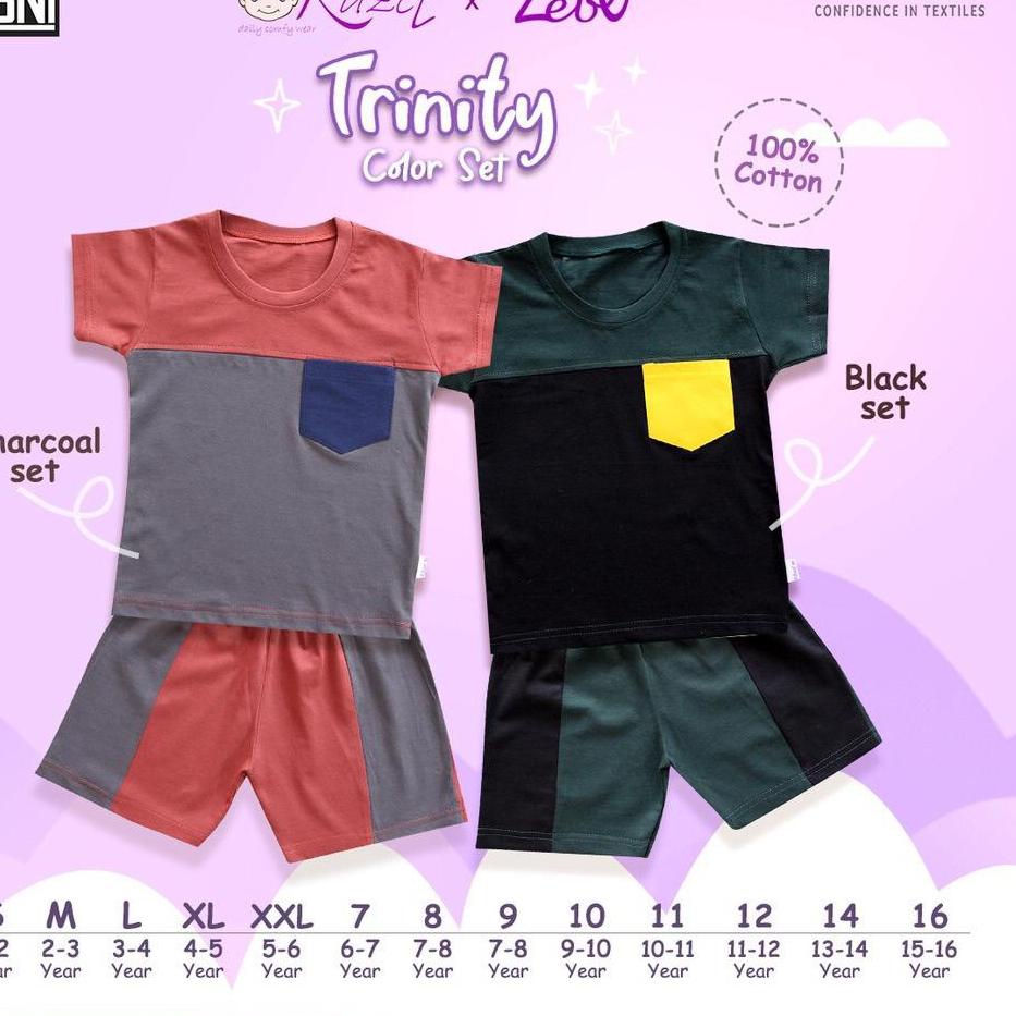 Jual Harga Promo YEVDP LELANG MURAH PROMO MURAH KAZEL x ZEBE TRINITY COLOR SET SETELAN ANAK BAJU ...