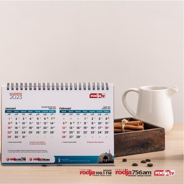 Jual Kalender Meja Terbaru Rodja Tahun Baru Islam Masehi Kantor| Hijriyah | Shopee Indonesia