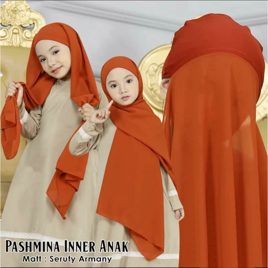 Jual PASHMINA INNER 2in1 ANAK CERUTY BABYDOLL 4-10 TAHUN | Shopee Indonesia