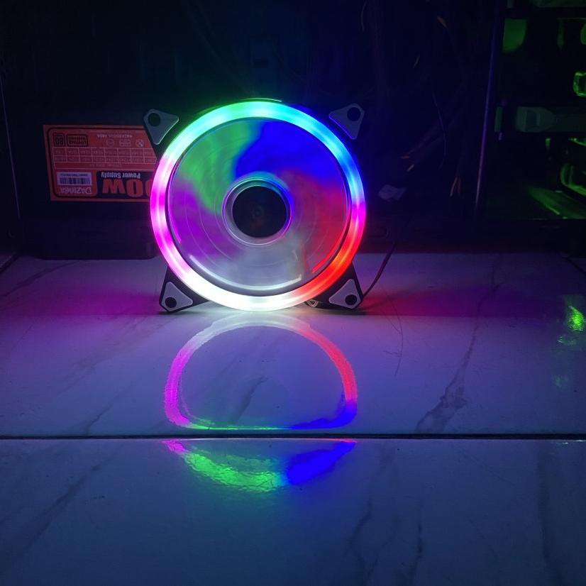 Jual Promo!! XBT Aura Rainbow RGB fan casing 12CM LED RING - Fan case ...