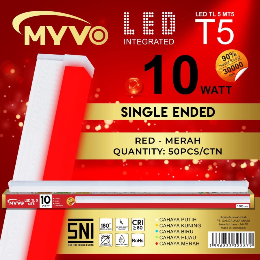Jual LAMPU TL LED T5 MYVO 10 Watt | Shopee Indonesia