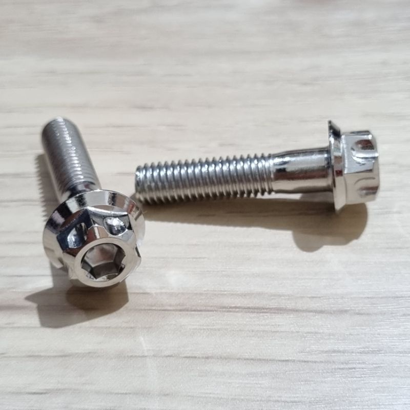 Jual baut probolt 8x35 mm stainless new model drat 12 panjang 3.5 cm gs1 gear 2 kunci belimbing ...