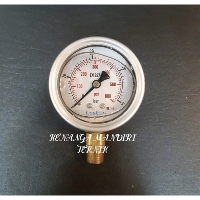 Jual Pressure Gauge Merk LESTON 2,5 inch 40Bar Model raket | Shopee Indonesia