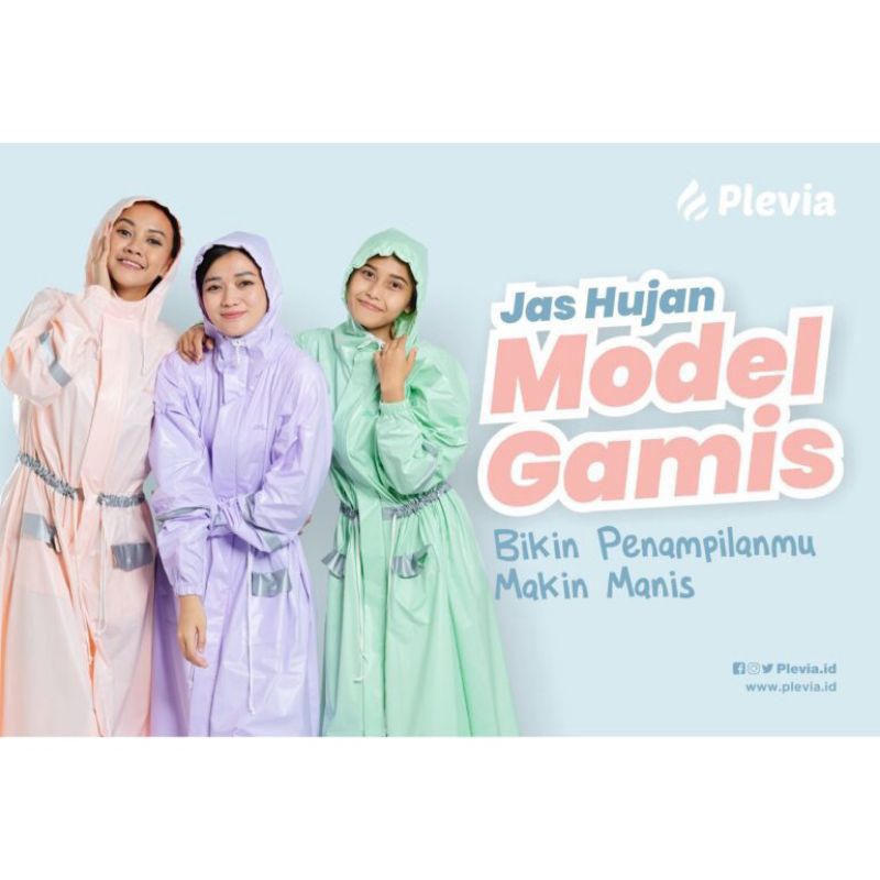 Jual Jas Hujan Model Gamis Terusan Fashion / Mantel Hujan Wanita ...