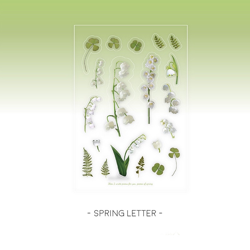 Jual Meet The Flowering Season Diary Deco Stickers / Sticker Tanaman ...