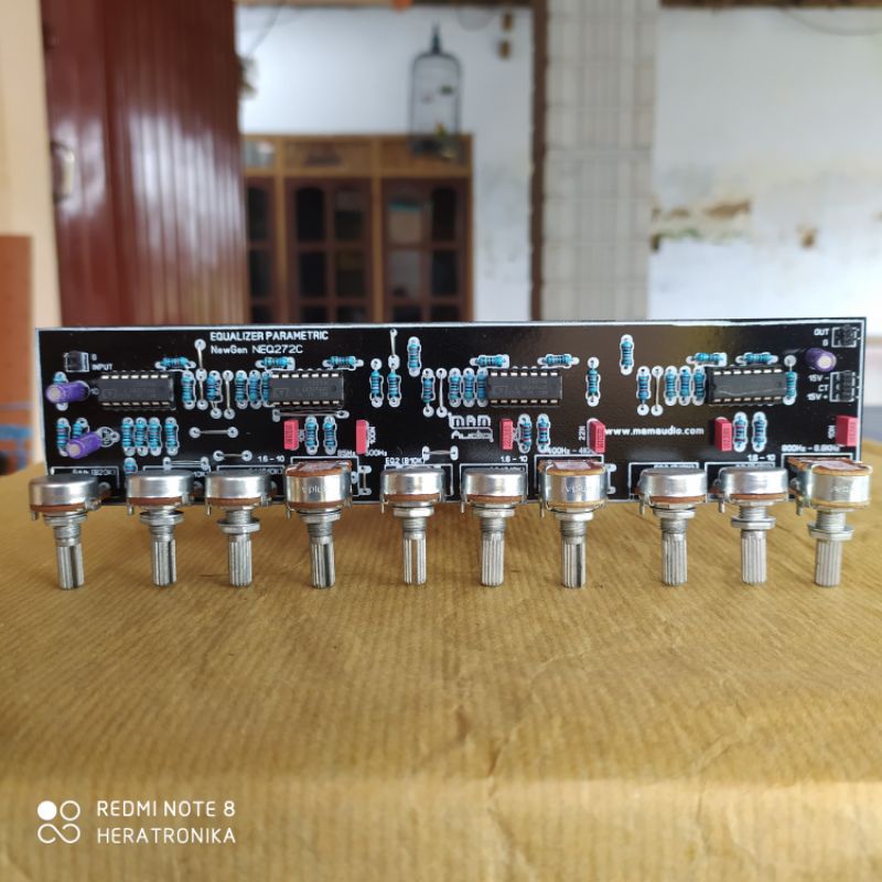 Jual Kit Equalizer Parametrik Komponen Super 3 band frekuensi, 3 ...