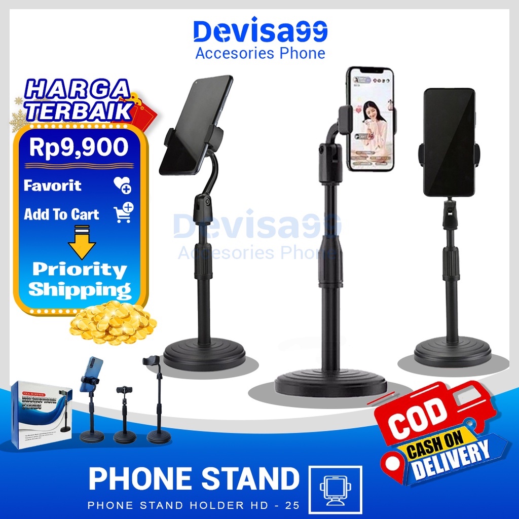 Jual Phone Holder Standing HD 25 HP Tablet Android Universal Monopod ...