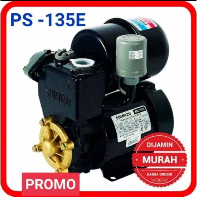 Jual MESIN POMPA AIR SHIMIZU OTOMATIS PS 135 E PS135E PS 135E | Shopee Indonesia