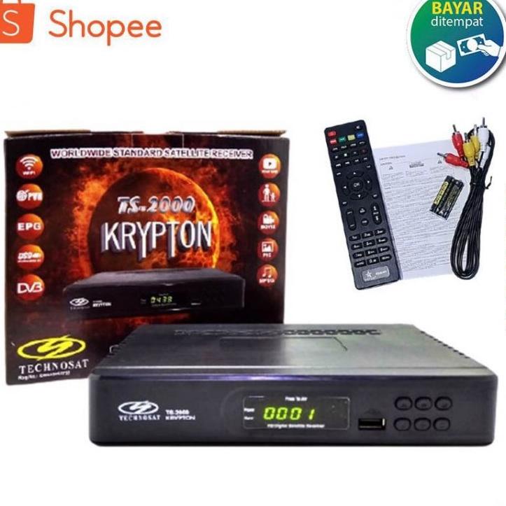 Jual RECEIVER PARABOLA TS2000 TECHNOSAT KRYPTON FTA DIGITAL SATELITE MPEG4 (UTK PARABOLA BESAR ...