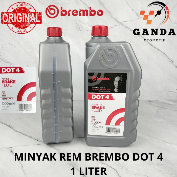 Jual MINYAK REM BREMBO DOT 4 BRAKE FLUID 1000ML & 500ML | Shopee Indonesia