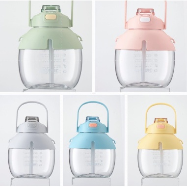 Jual H888 - BOTOL MINUM BULAT DENGAN UKURAN 1200ML | FOOD GRADE QUALITY ...