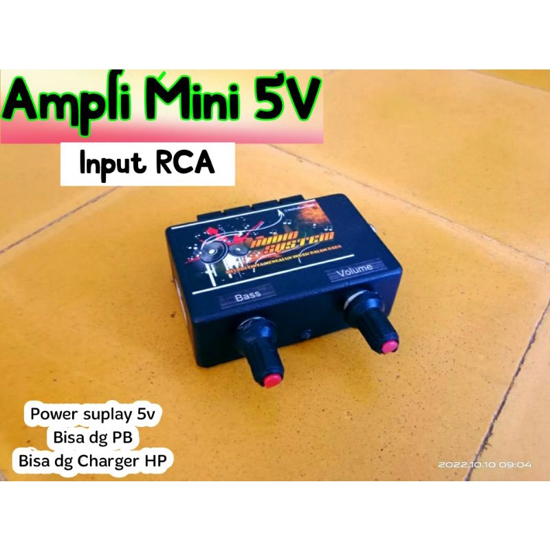 Jual Ampli Mini 5V input RCA (Vol_Bass) | Shopee Indonesia