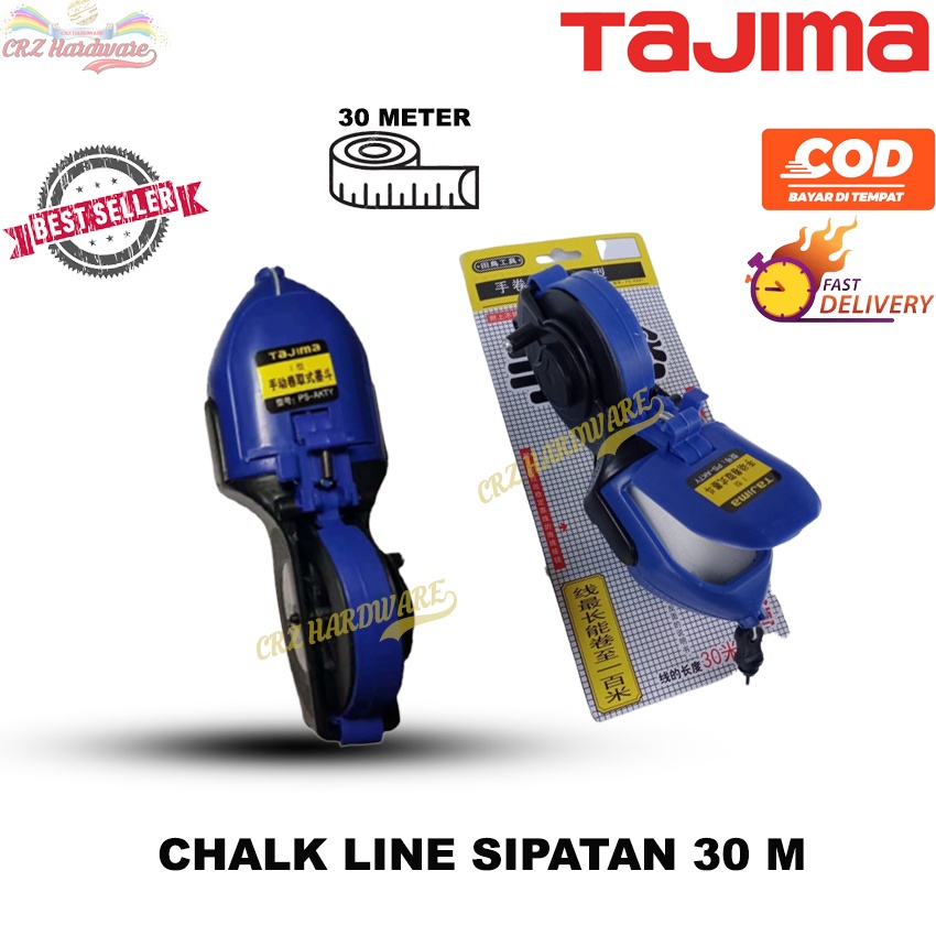 Jual Sipatan Chalk Line Penggaris Benang 30 Meter TAJIMA | Shopee Indonesia
