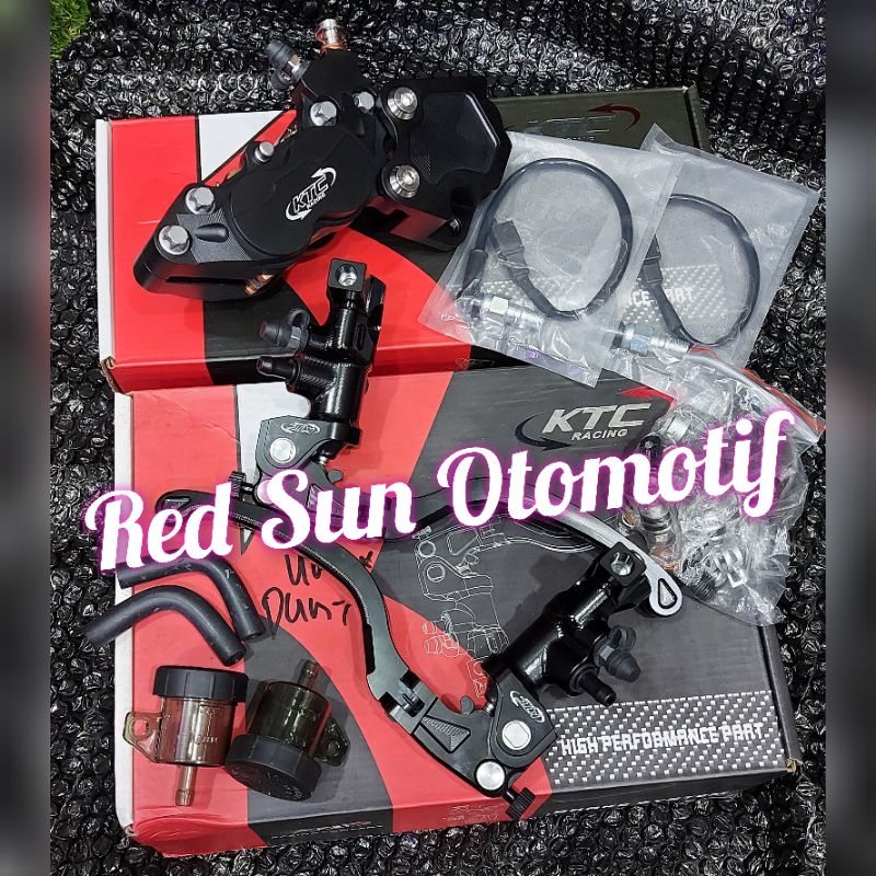 Jual PAKET Master Rem Radial & Kaliper Depan 4 Piston Ktc Racing Nmax ...