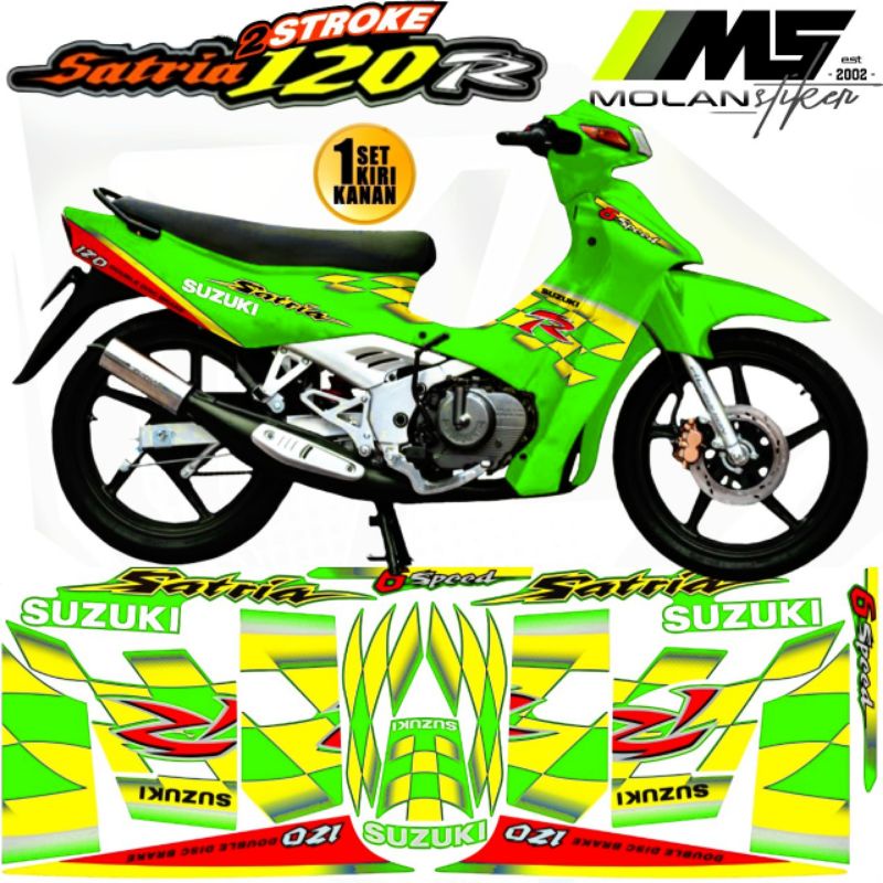 Jual Decal Sticker Striping Variasi Motif Ori Satria R 120 SE KENNY ...