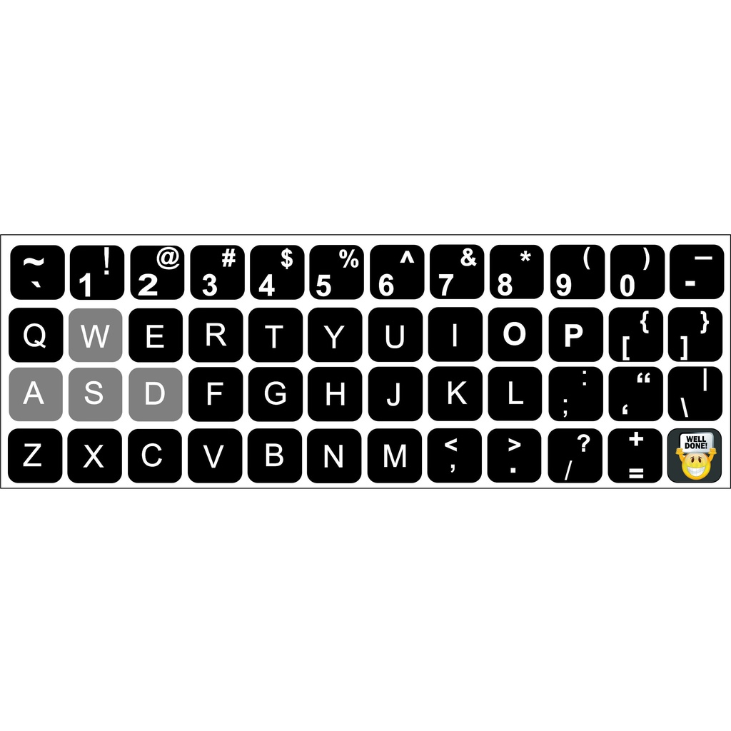 Jual Stiker Sticker English Keyboard Full Premium vinyl PC Komputer ...