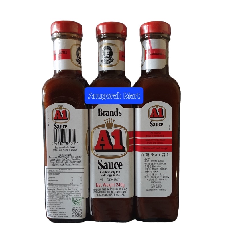 Jual A1 Sauce / Brands A1 Sauce / Saus Steak 240gr | Shopee Indonesia