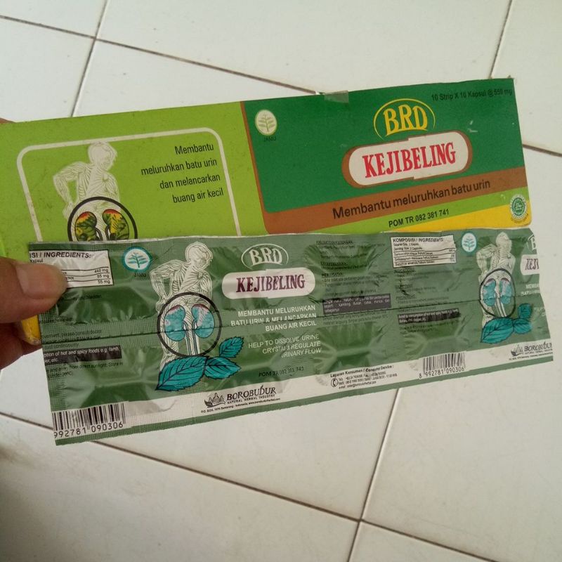 Jual Kejibeling Borobudur 10 Kapsul @ 550mg - Obat Batu Ginjal | Shopee ...