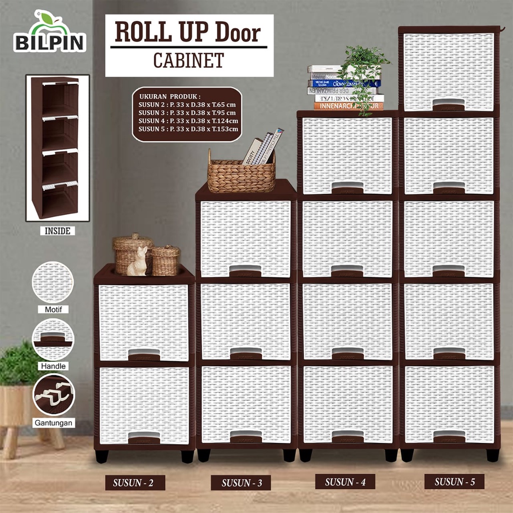 Jual LEMARI PLASTIK PORTABLE AKAKO ROLL UP / RAK SERBAGUNA / LEMARI ...