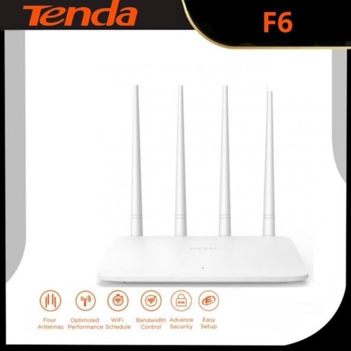 Jual Tenda F6 Wireless N300 Easy Setup Router | Shopee Indonesia