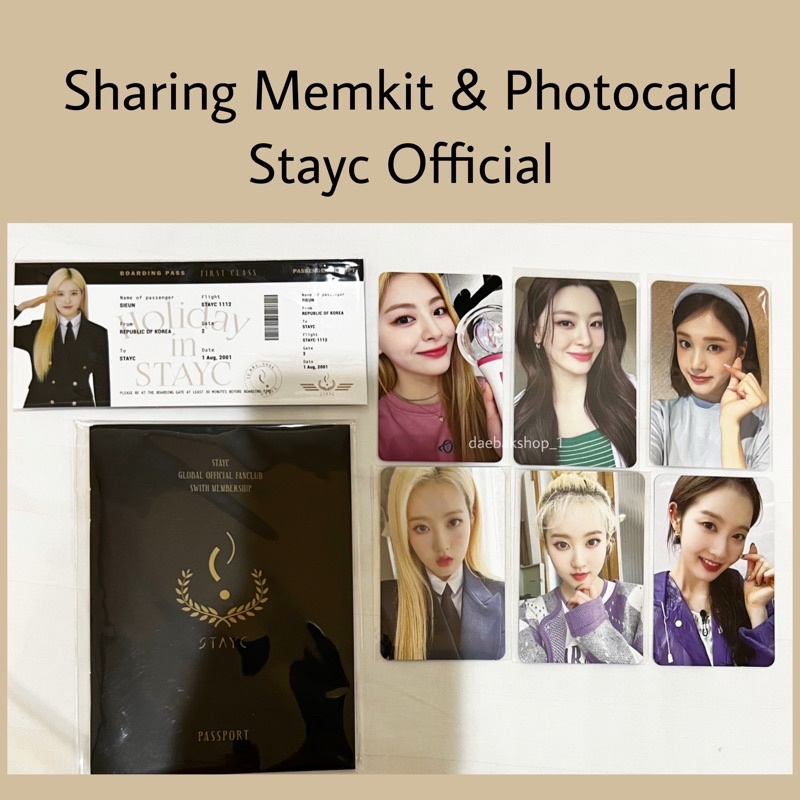Jual Photocard Seeun Sieun Membership kit memkit stayc j makestar hand ...