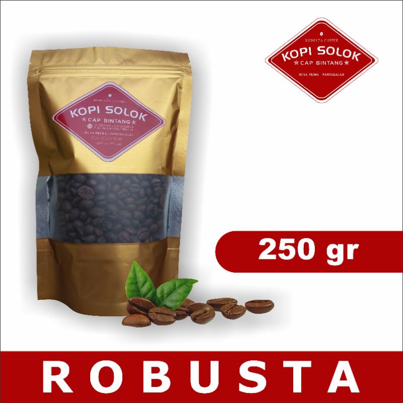Jual Kopi Robusta Solok Cap Bintang Nusa Prima 250gr (Biji/Bubuk ...