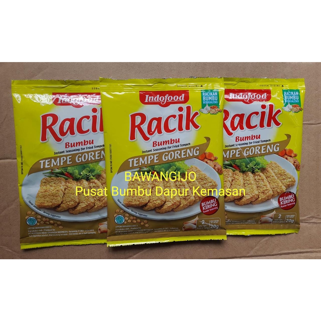Jual INDOFOOD Racik Tempe Dan Tahu Sachet Bumbu Masak Instant Tempe ...