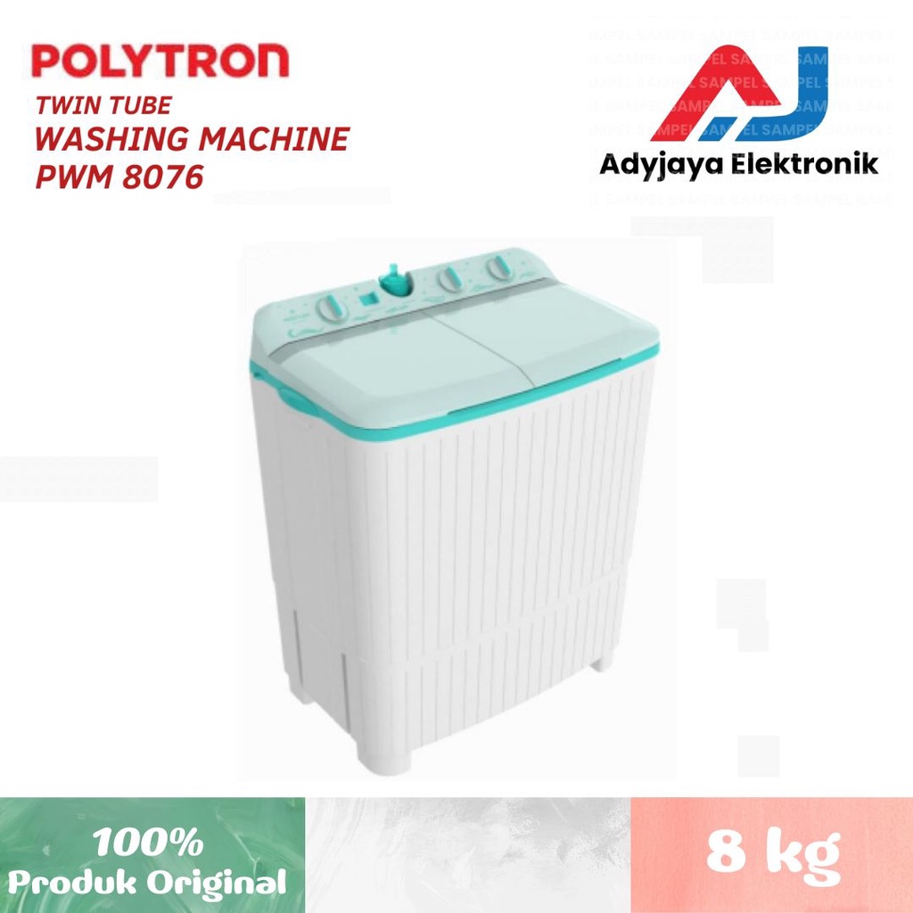 Jual Mesin Cuci 2 Tabung Polytron 8Kg PWM 8076 | Shopee Indonesia