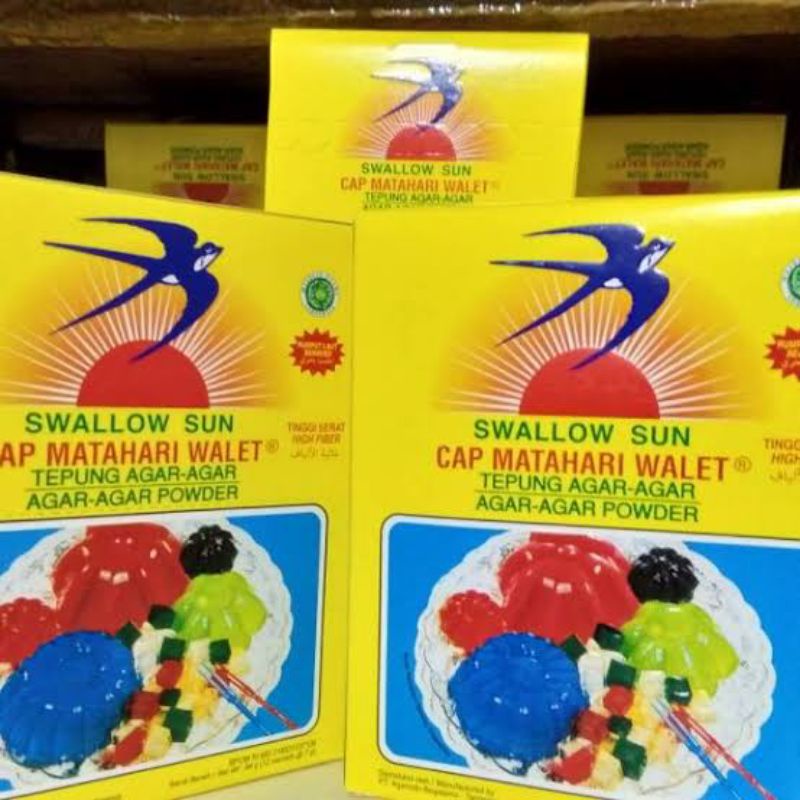 Jual AGAR AGAR SWALLOW SUN/MATAHARI WALET PLAIN (PUTIH) | Shopee Indonesia