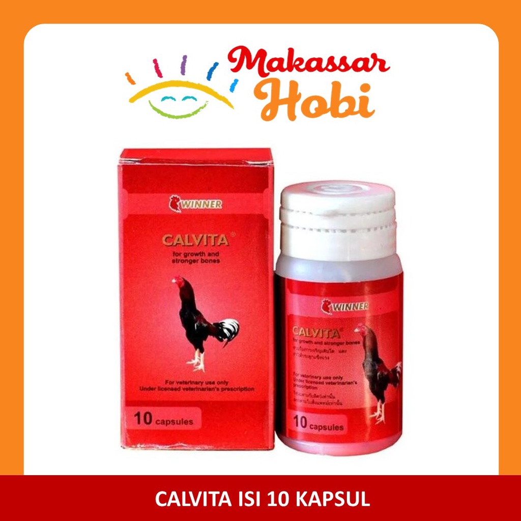 Jual Calvita Laga Kapsul Kalsium Pertumbuhan Penguat Tulang Ayam Adu ...