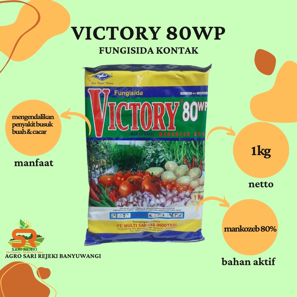 Jual VICTORY 80WP 1KG FUNGISIDA MANKOZEB | Shopee Indonesia