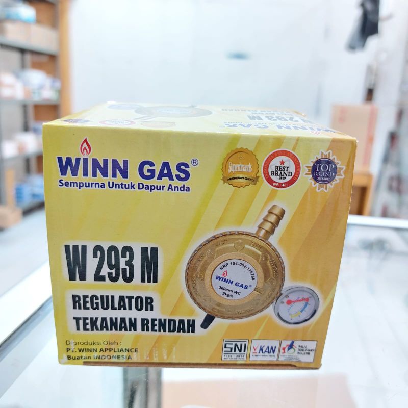 Jual Regulator Kompor Gas Winn Gas W 293 M - W 298 M + Meter / Tekanan ...