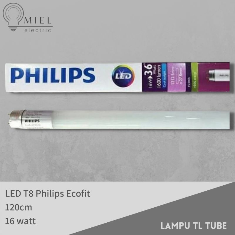 Jual Lampu TL Tube LED T8 / TL Neon LED - Philips Ecofit - 16 watt | Shopee Indonesia