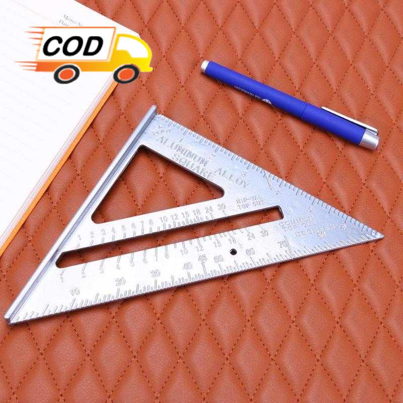 Jual Penggaris Siku Segitiga Sudut 90 Derajat Aluminium Mistar Tukang ...