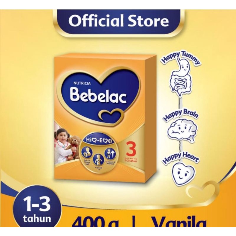 Jual Bebelac 3 susu pertumbuhan usia 1-3th 400gr (Kardus Jelek) EXP ...