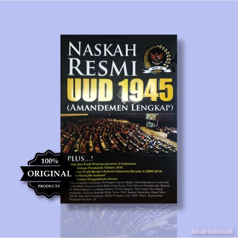 Jual Buku Naskah Resmi Uud 1945 Amandemen Lengkap Shopee Indonesia 