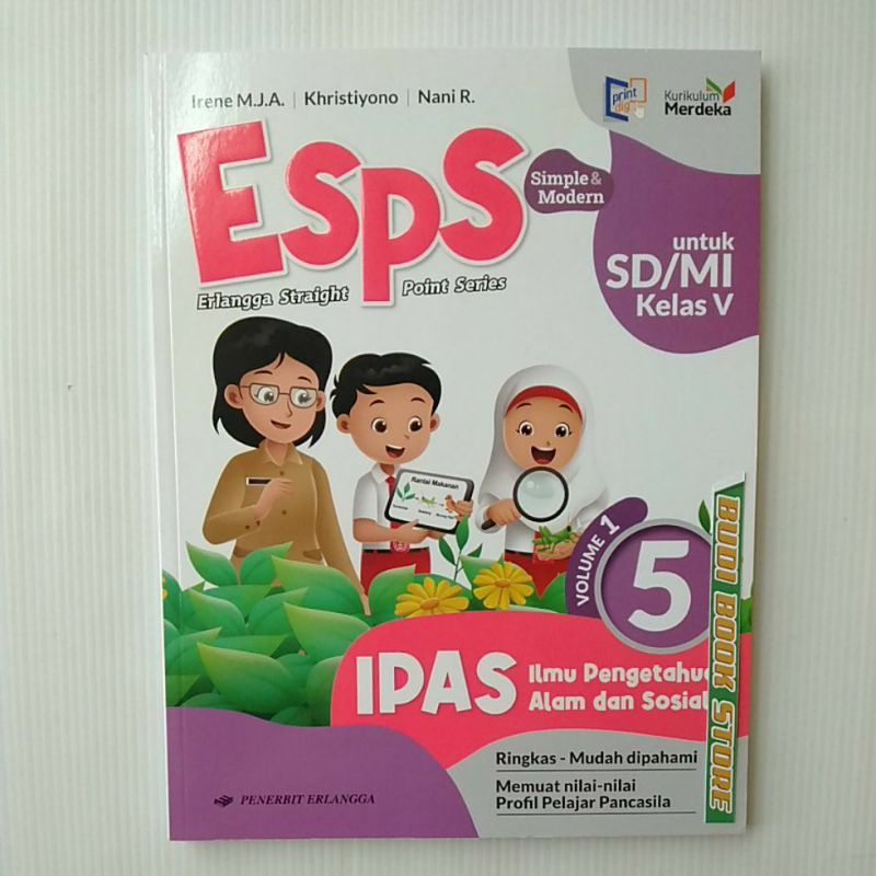 Jual Esps Ipas Kelas 5 Sd Vol 1 Kurikulum Merdeka Erlangga Original | Shopee Indonesia
