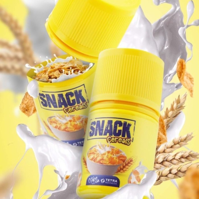 Jual SNACK V5 ORIGINAL CEREALS 60ML 3MG 6MG BY TETRA X VAPEON | Shopee ...
