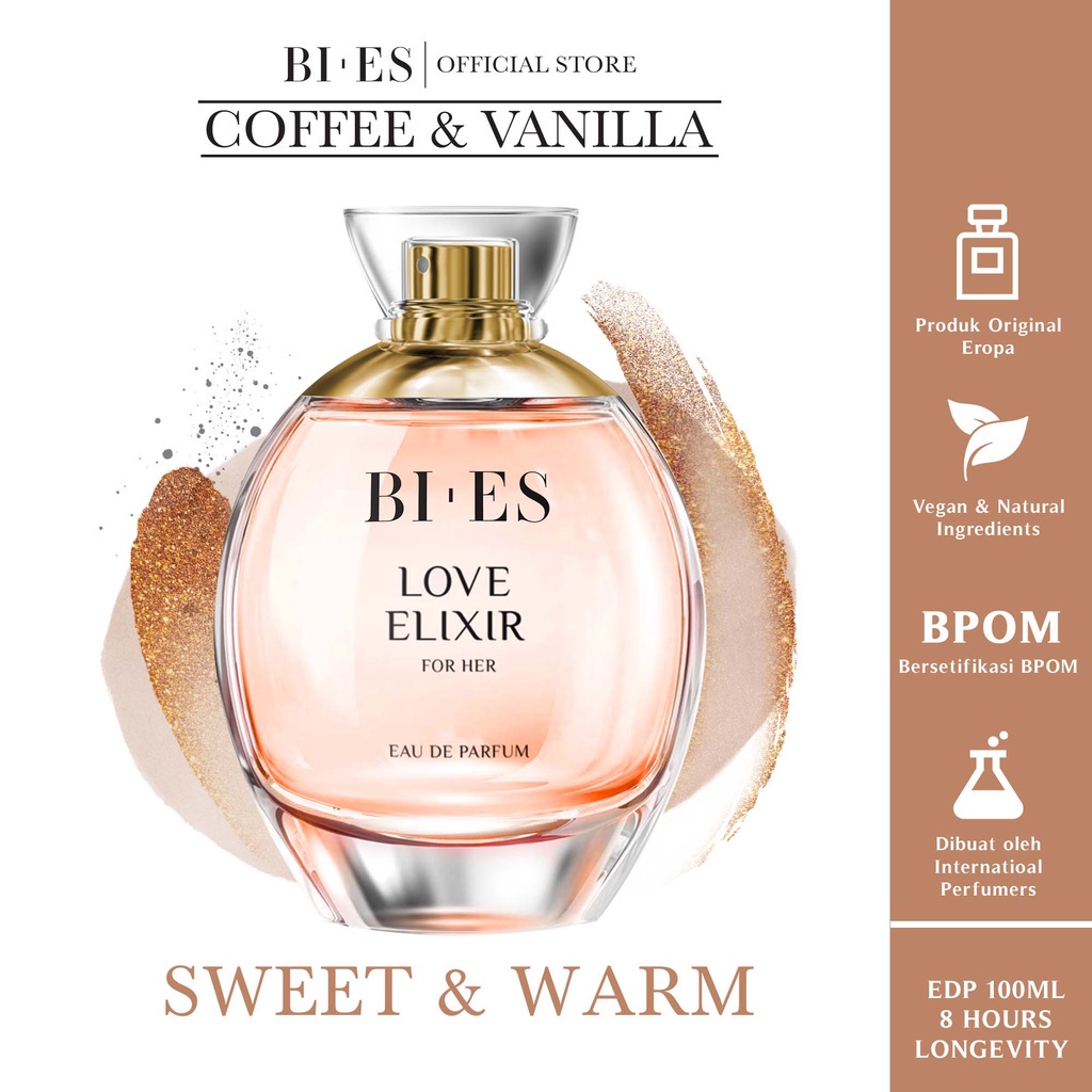 Jual BI ES PARFUM LOVE ELIXIR EDP 100ML FOR HER FOR WOMEN - PARFUM BIES ...