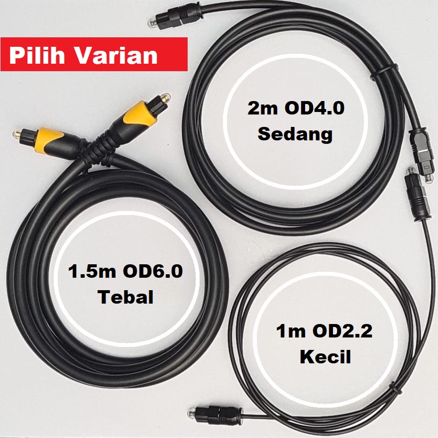 Jual Kabel Optik Audio Digital Optical Toslink SPDIF TV-Decoder ...