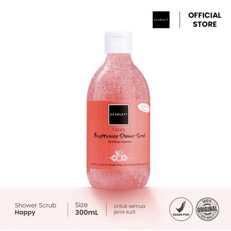 Jual Scarlett Whitening Body shower scrub Jolly | Shopee Indonesia