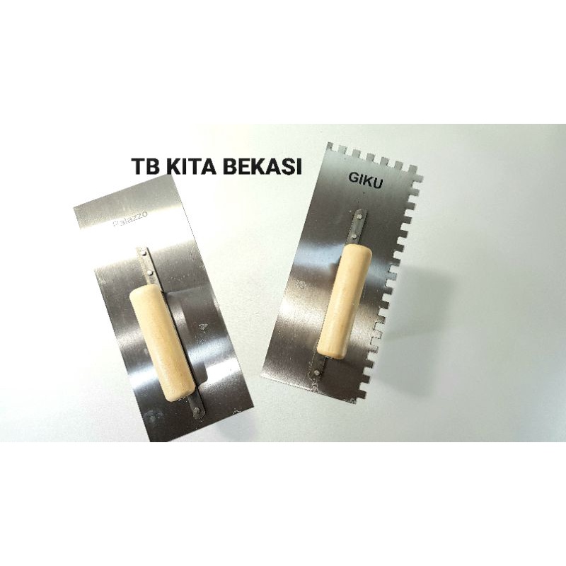 Jual Plastering Trowel Asli Stainless / Roskam / Raskam Gerigi / Sendok ...