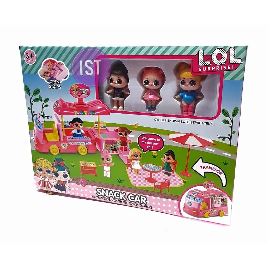 Jual LOL SURPRISE TRANSFOR SNACK CAR LOL-004 MAINAN MOBIL LOL SURPRISE ...