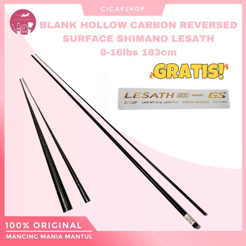 Jual cicakshop88 Liebe Blank Lesath Hollow Carbon Shimano Lesath/shaula ...