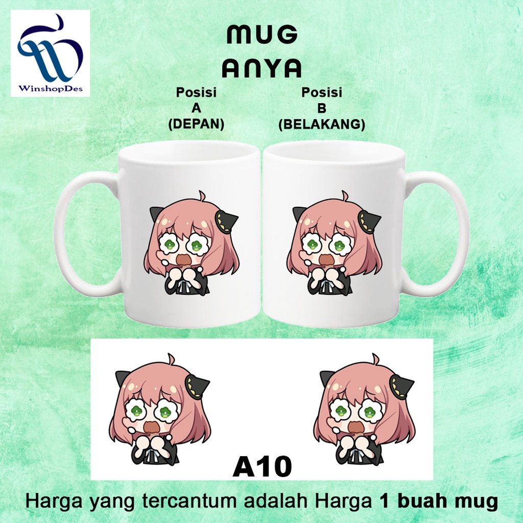 Jual MUG ANYA FORGER / SPY X FAMILY / ANYA (MUG STANDAR CUSTOM) (MUG ...