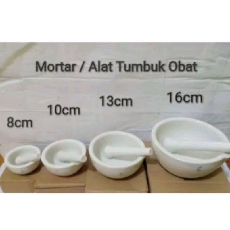 Jual mortal penumbuk obat/ mortar/ mortal 8cm/ 10cm/13cm/16cm/ cobek keramik/ cobek gerusan obat ...