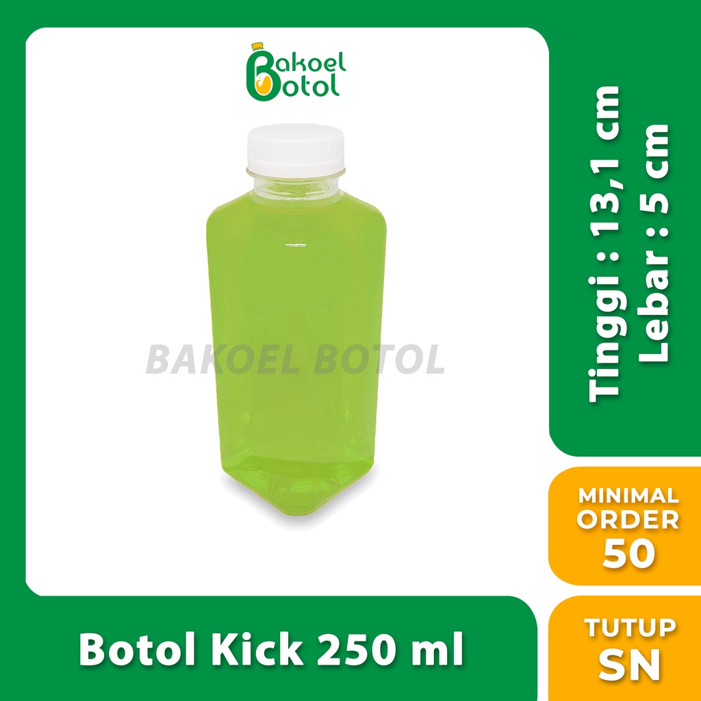 Jual Botol Kick 250 ml (MINIMAL 1 PACK) / Botol Plastik Murah Surabaya ...
