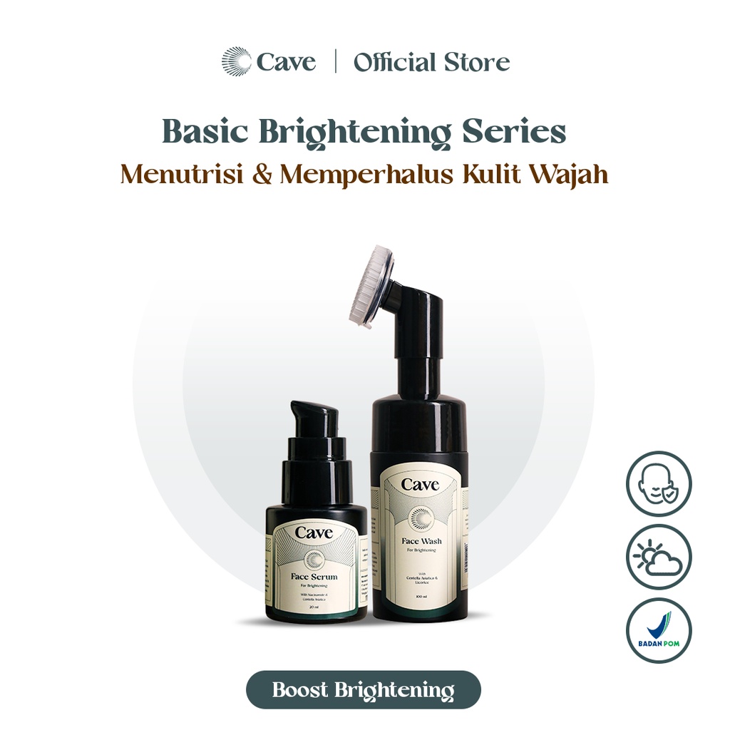 Jual CAVE Basic Brightening Series - Paket Skincare Sabun Wajah dan ...