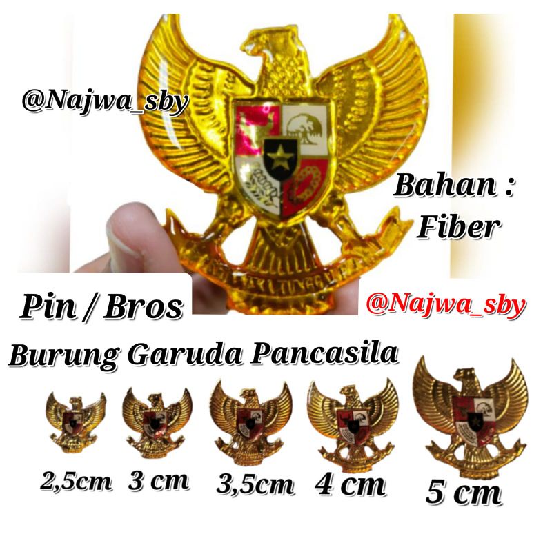 Jual PIN/BROS BURUNG GARUDA PANCASILA ( FIBER ) | Shopee Indonesia